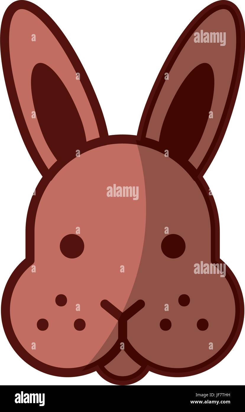 rabbit head isolated icon Stock Vector Image & Art - Alamy