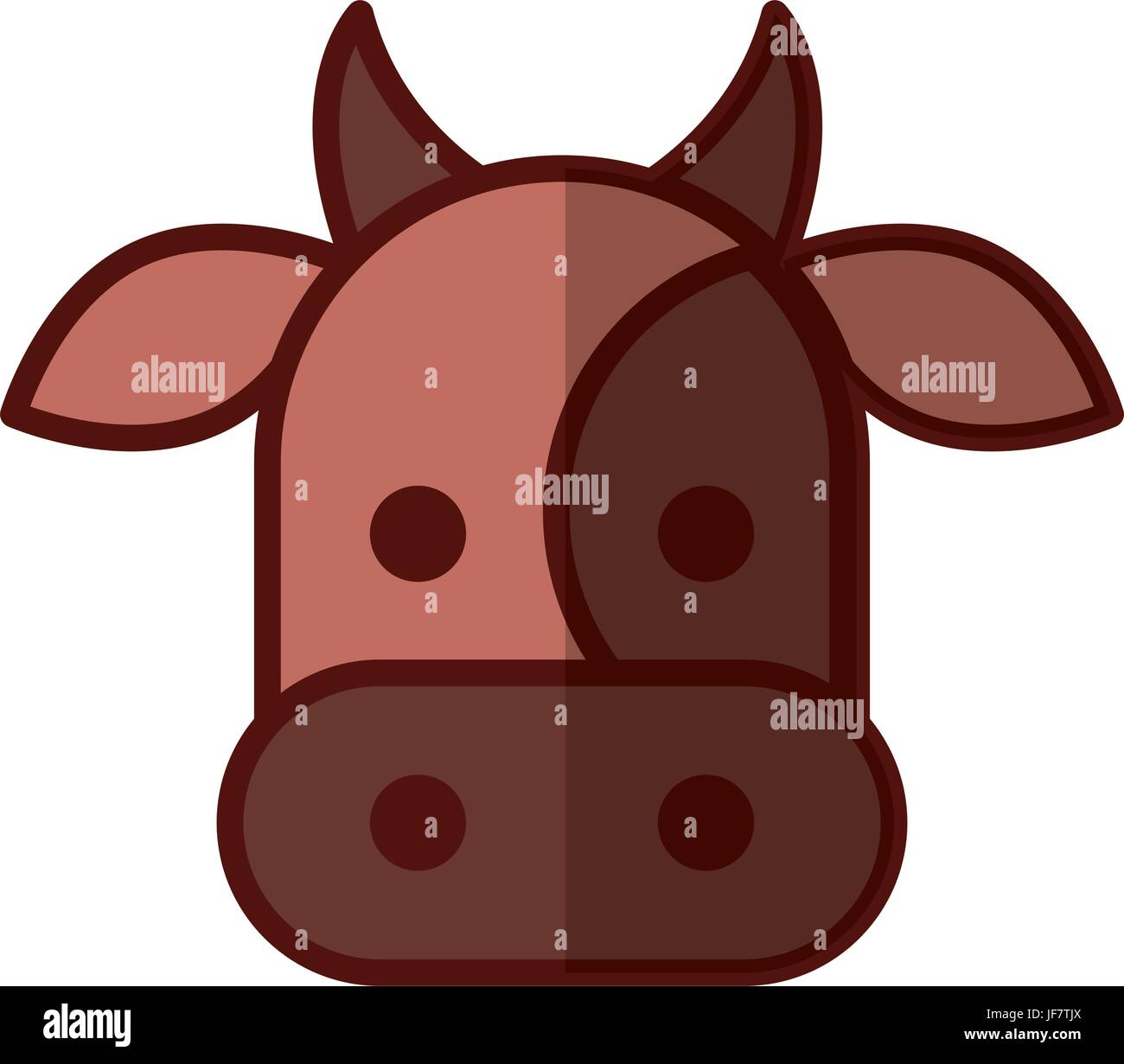 cow head isolated icon Stock Vector Image & Art - Alamy