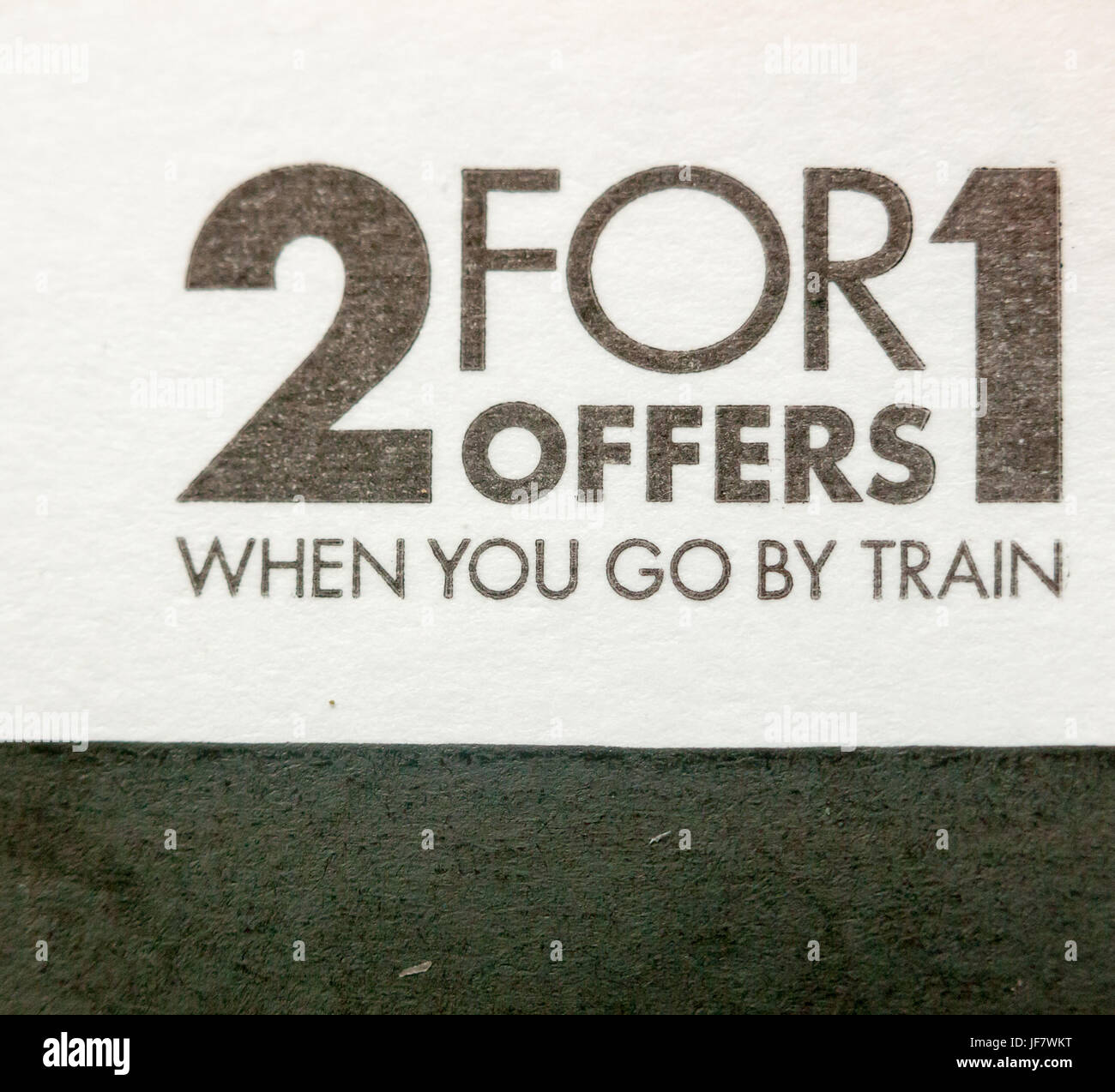 black and white bargain offer 2 for 1 Stock Photo - Alamy
