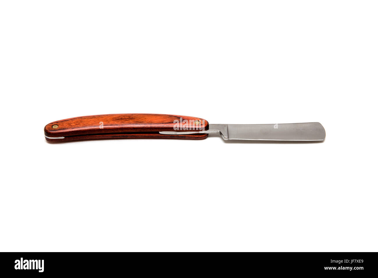 Vintage straight razor isolated on white background Stock Photo - Alamy