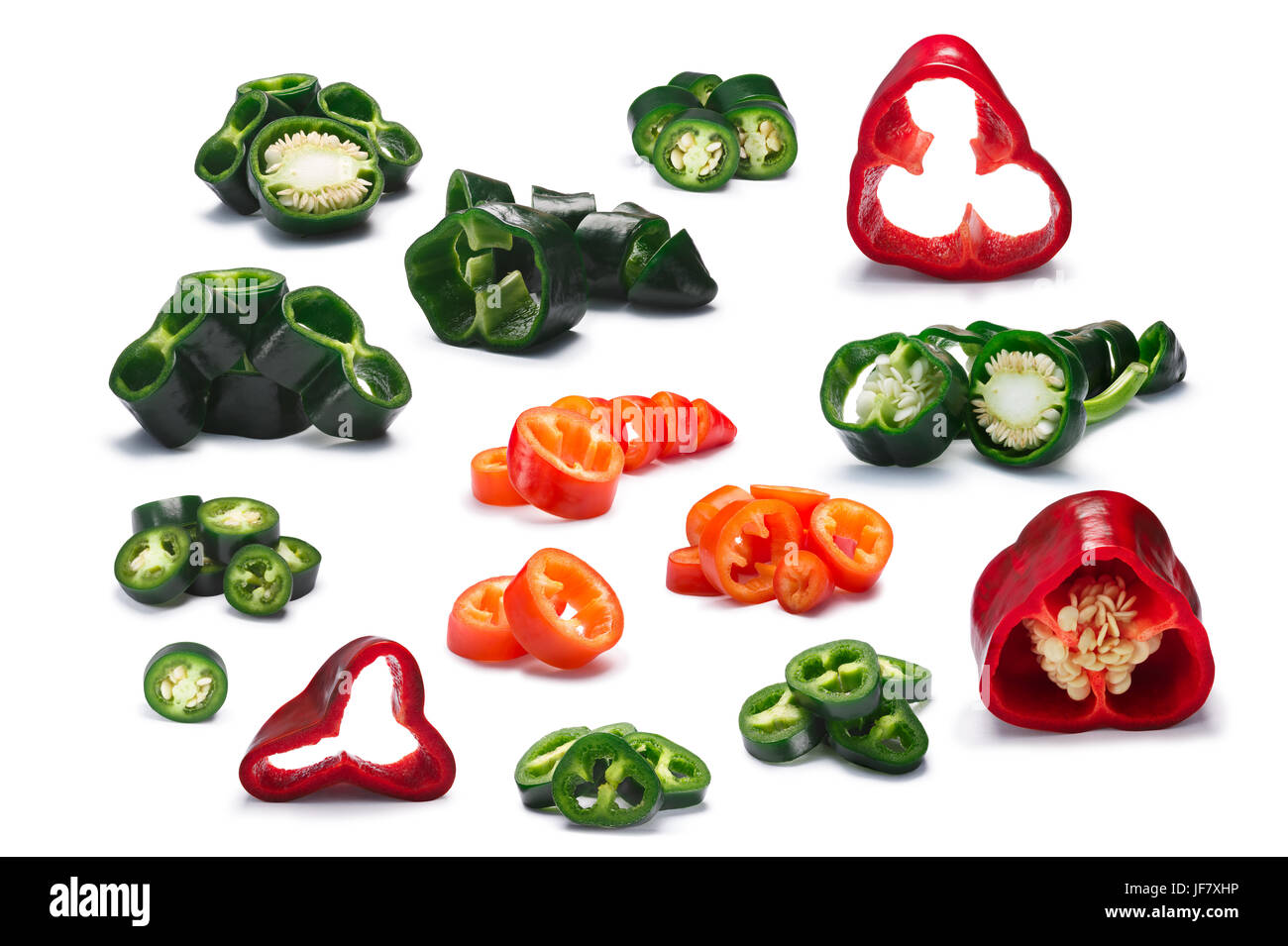 Chopped chile peppers (Jalapeno, Serrano, Hot Wax, Ancho, Poblano ...