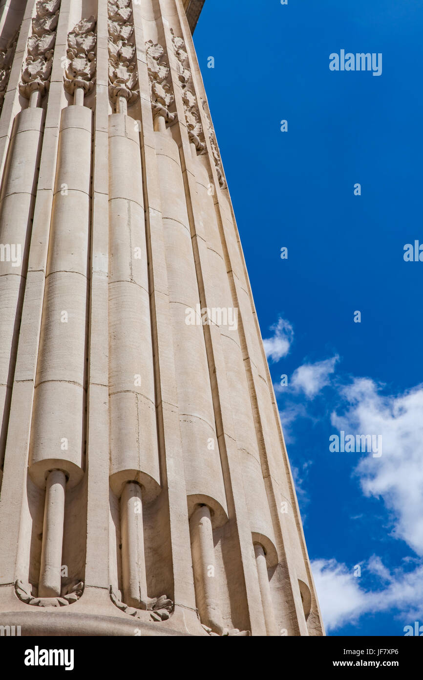 Detail of the column from Grand Palais in Paris, France Stock Photo - Alamy