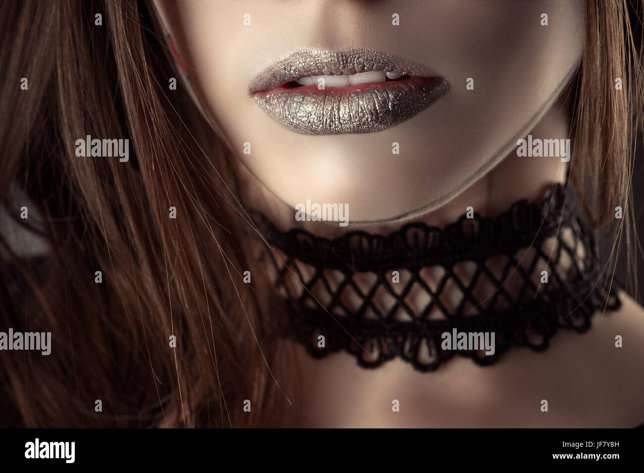 Choker face hi-res stock photography and images - Alamy