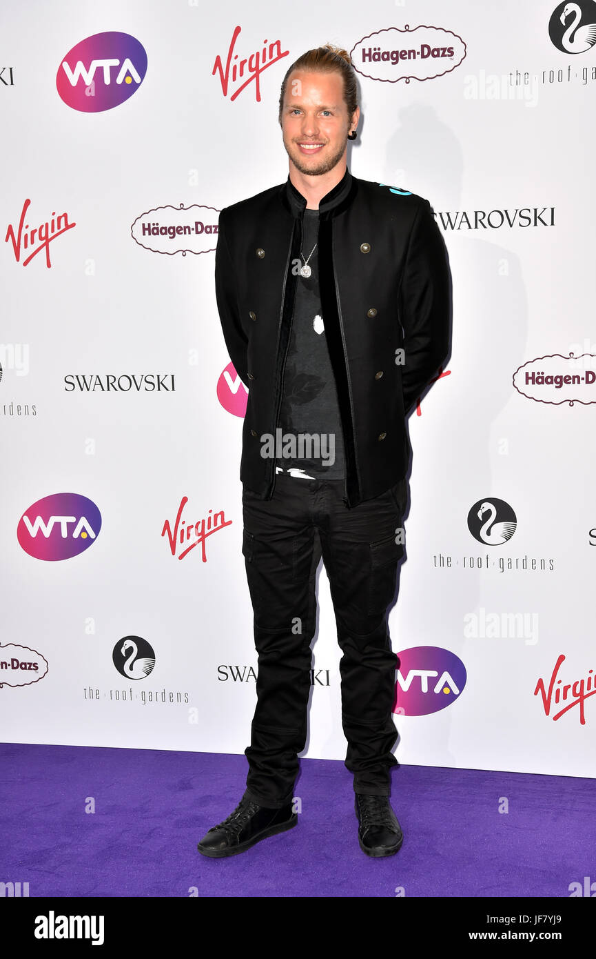 Sam Branson attending the annual WTA pre-Wimbledon party at the Roof ...