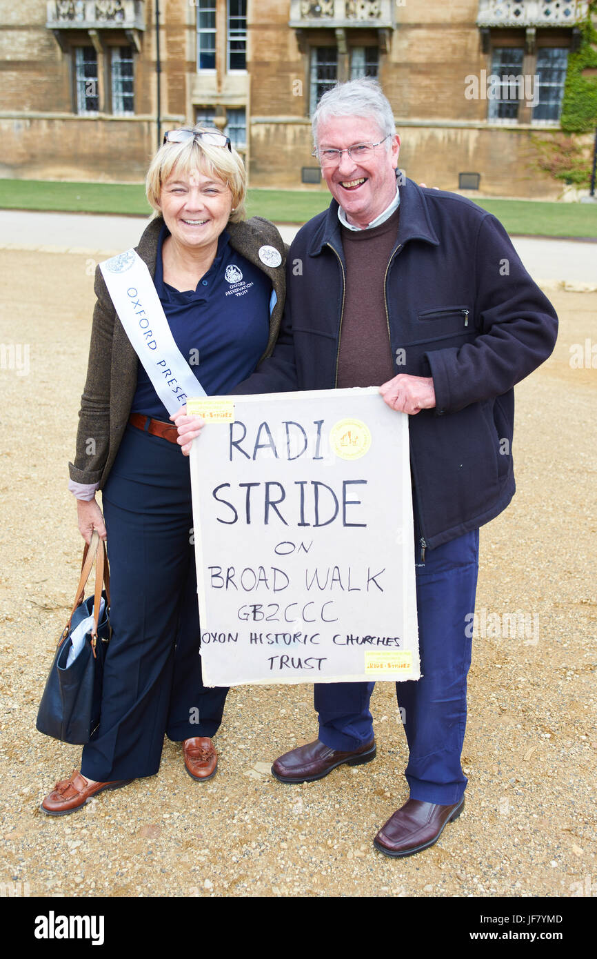 Debbie Dance (L) organiser of the Oxford Open House weekend and John ...