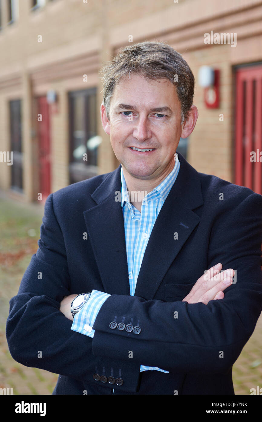 Richard Venables of property firm VSL at an office block in Lakesmere ...