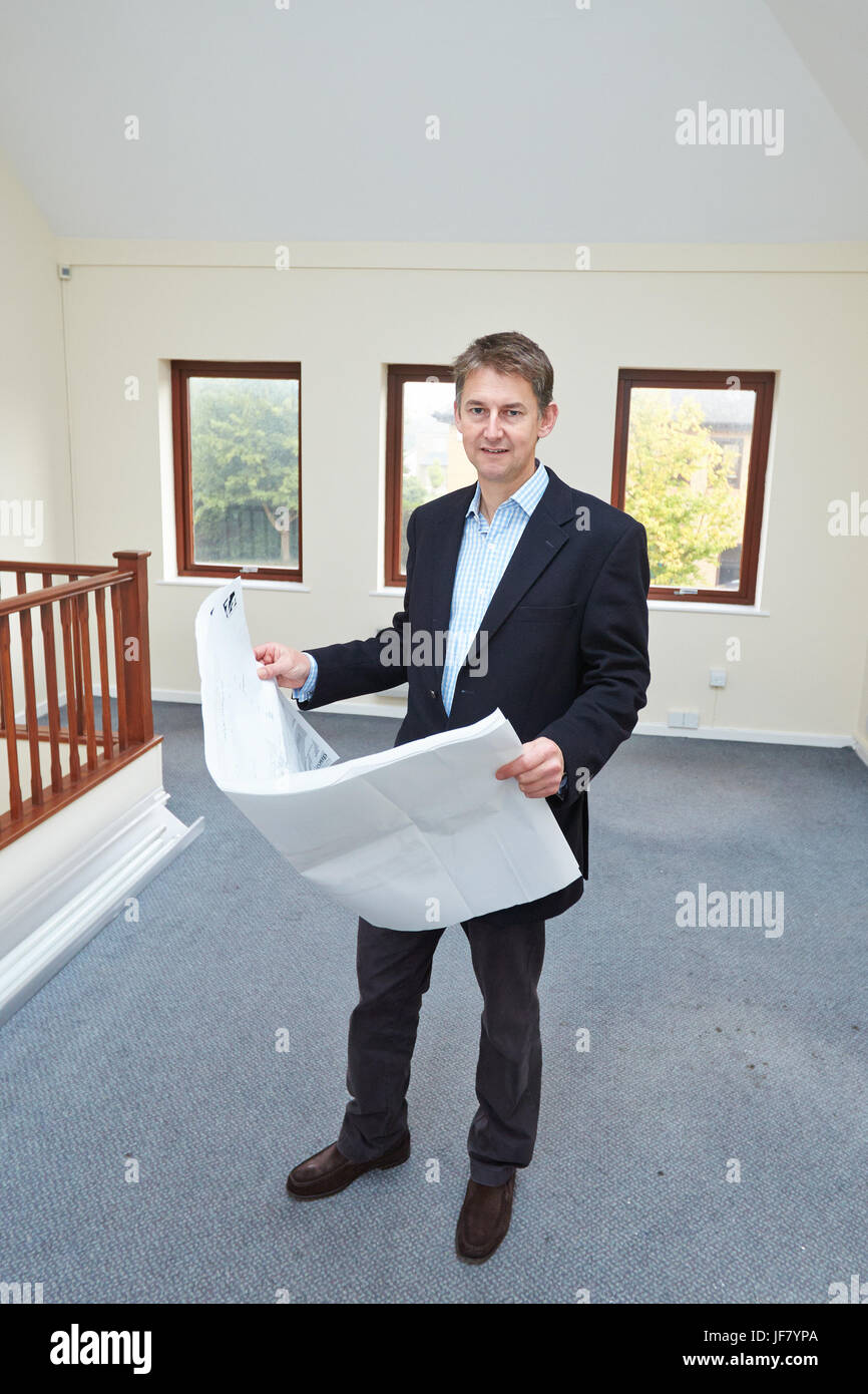 Richard Venables of property firm VSL at an office block in Lakesmere ...