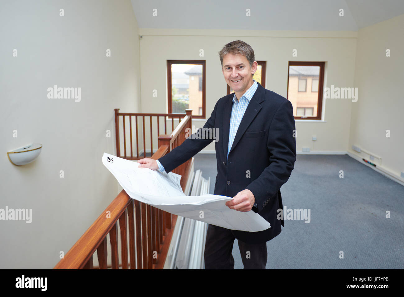 Richard Venables of property firm VSL at an office block in Lakesmere ...