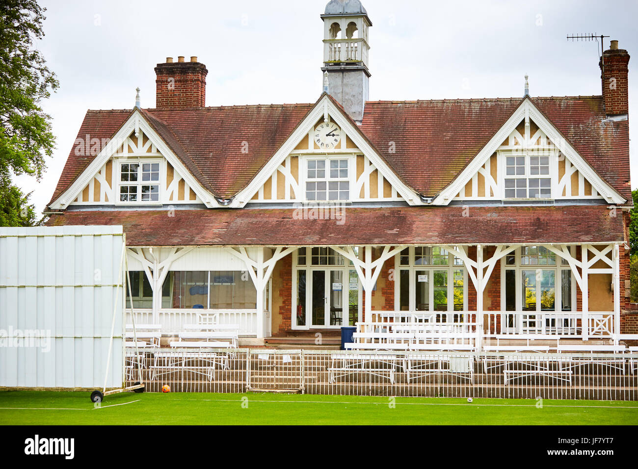 General view of the cricket pavilion in University Parks, Oxford Stock ...