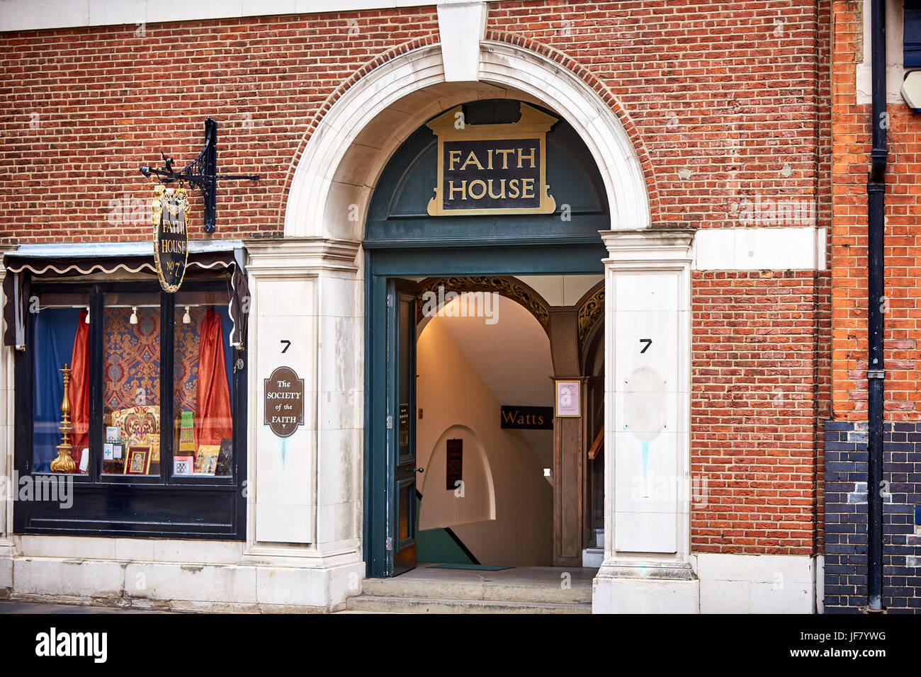General view of Faith House on Tufton Street in London Stock Photo - Alamy