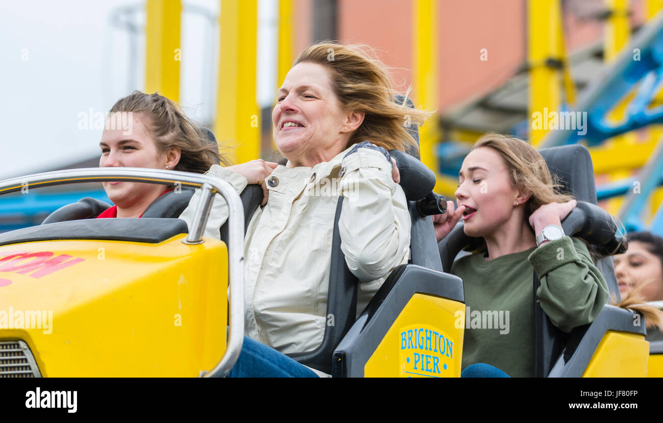 Brighton pier roller coaster ride hi-res stock photography and images ...