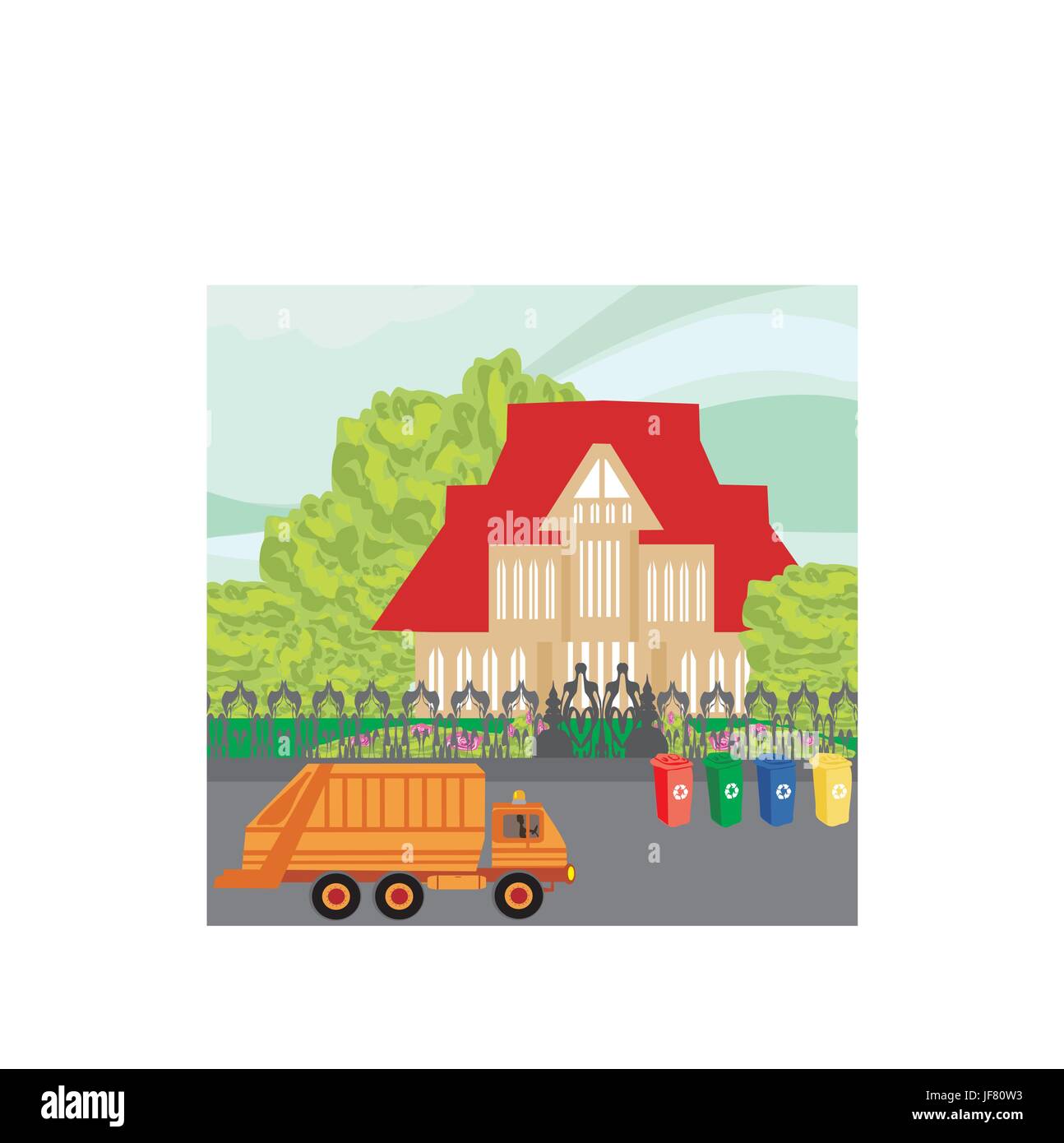 Segregation garbage truck hi-res stock photography and images - Alamy