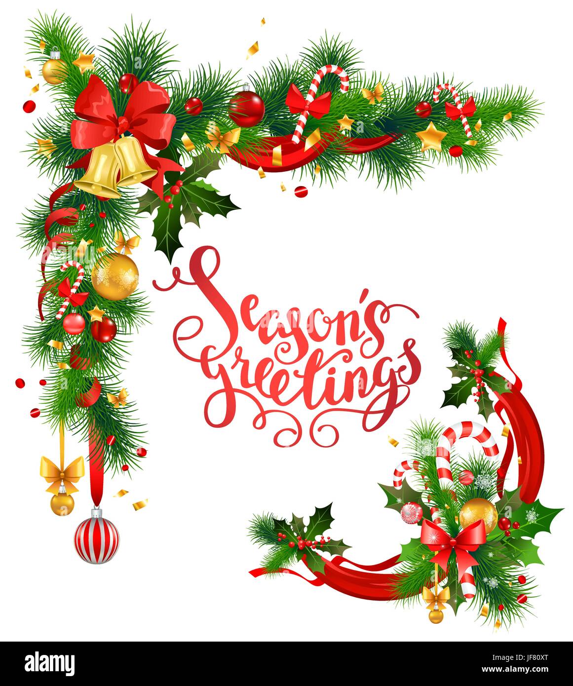 Christmas Corner Design Floral Christmas Corner