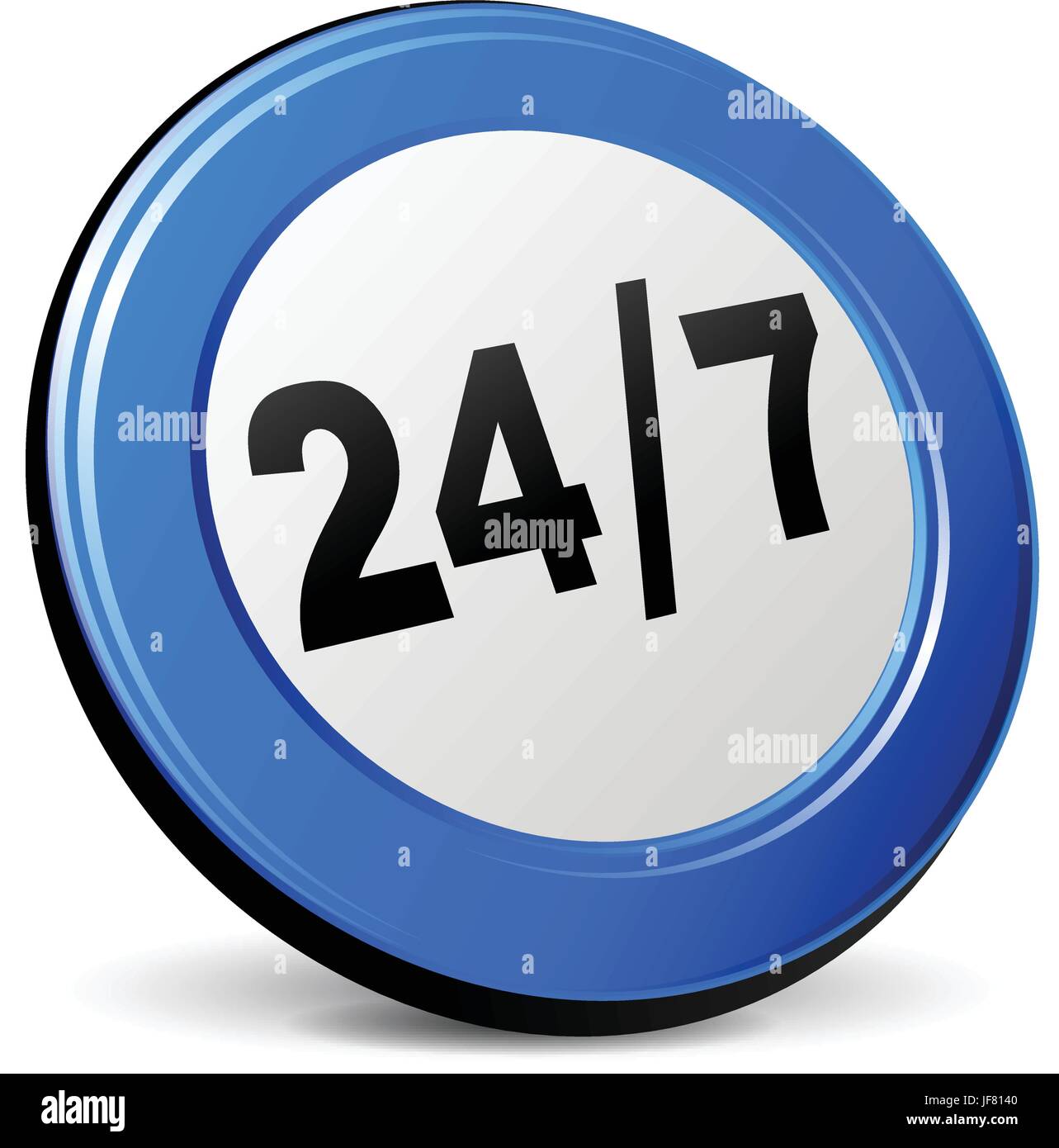 Contact symbol black white circle hi-res stock photography and images ...