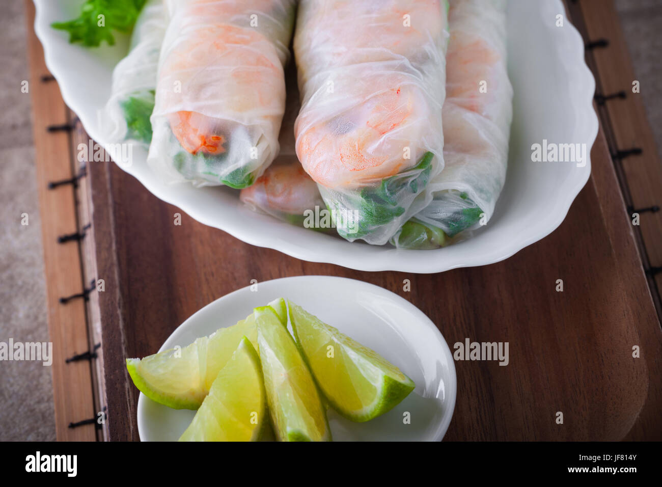 Vietnamese Rice Paper Rolls Stock Photo - Alamy