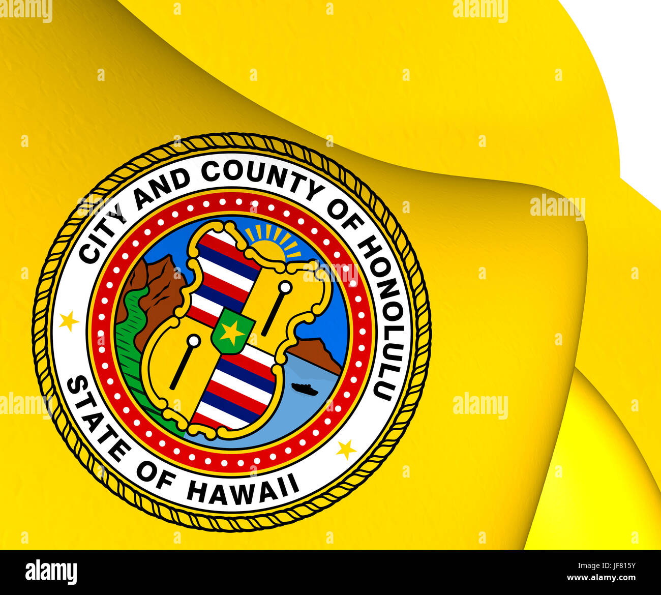 Flag of Honolulu, USA Stock Photo - Alamy