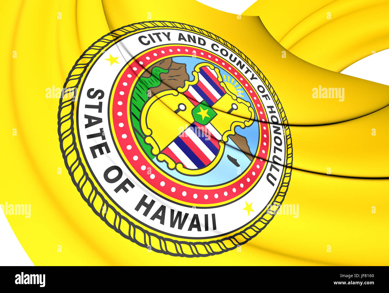 Flag of Honolulu Stock Photo - Alamy