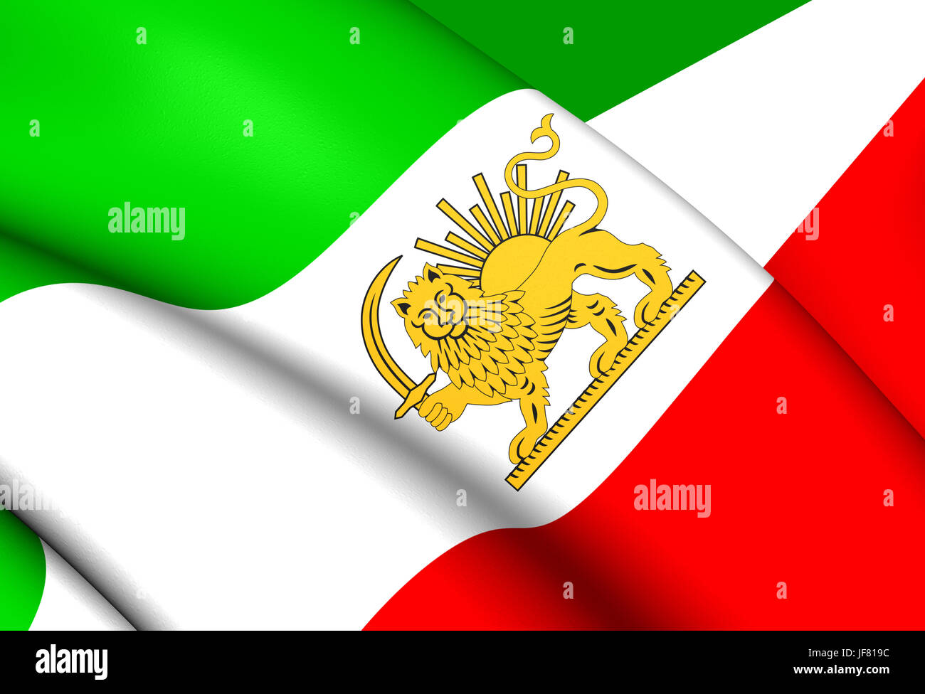 Flag of Iran (1964-1980 Stock Photo - Alamy
