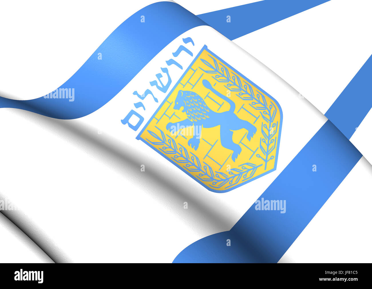 Flag of Jerusalem Stock Photo - Alamy