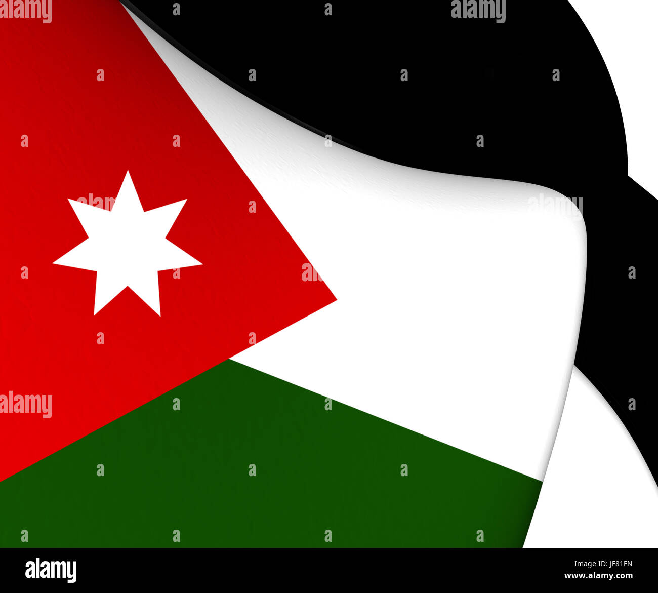 Flag of Jordan Stock Photo - Alamy
