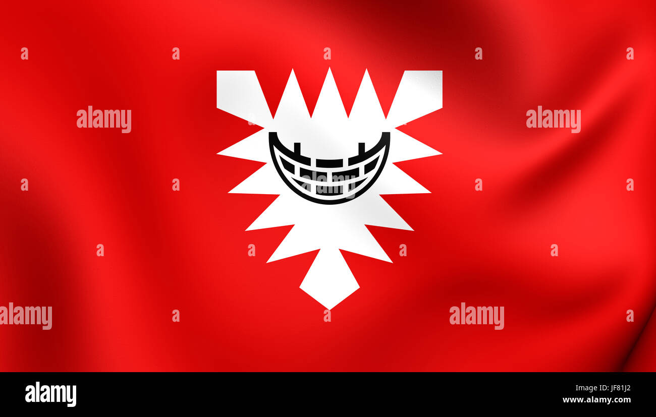 3D Flag of the Kiel Stock Photo - Alamy