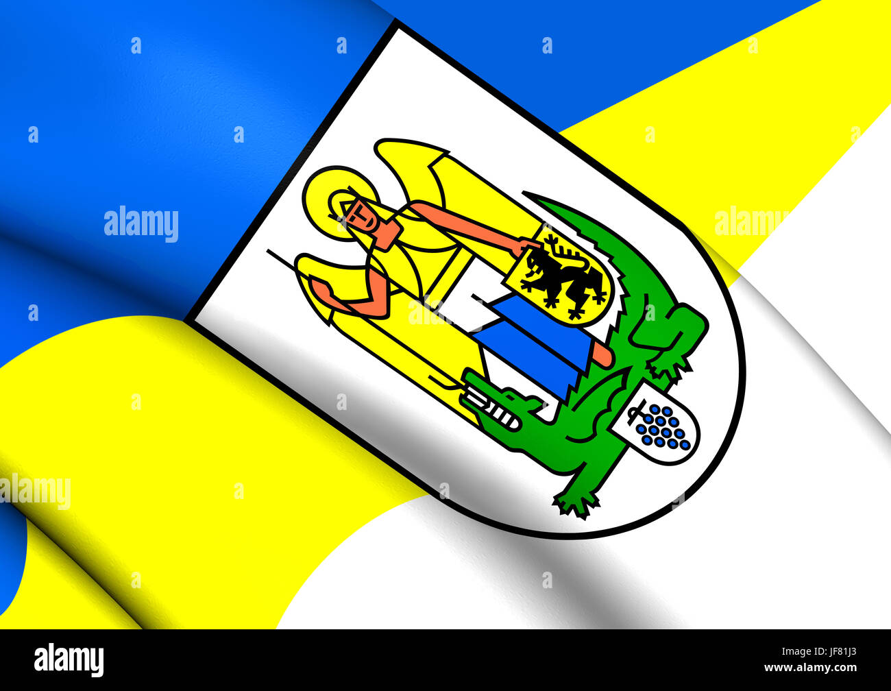 Flag of Jena, Germany Stock Photo - Alamy