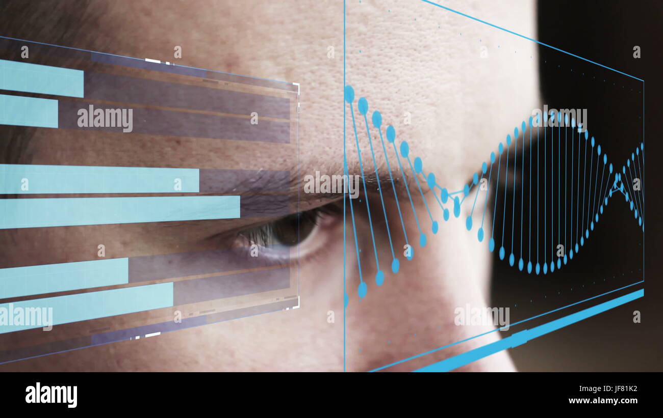 projecting the face of computer futuristic holograms Stock Photo - Alamy