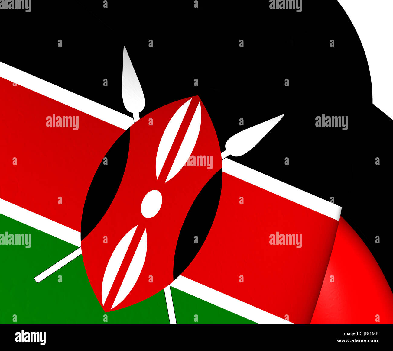 Flag of Kenya Stock Photo - Alamy