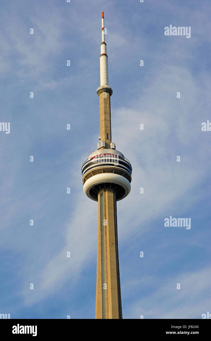 CN tower from Toronto in closeup Stock Photo - Alamy
