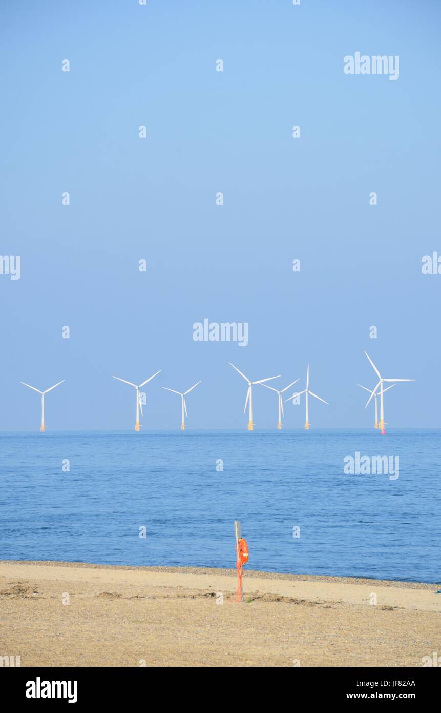 off shore wind farm in portrait Stock Photo - Alamy
