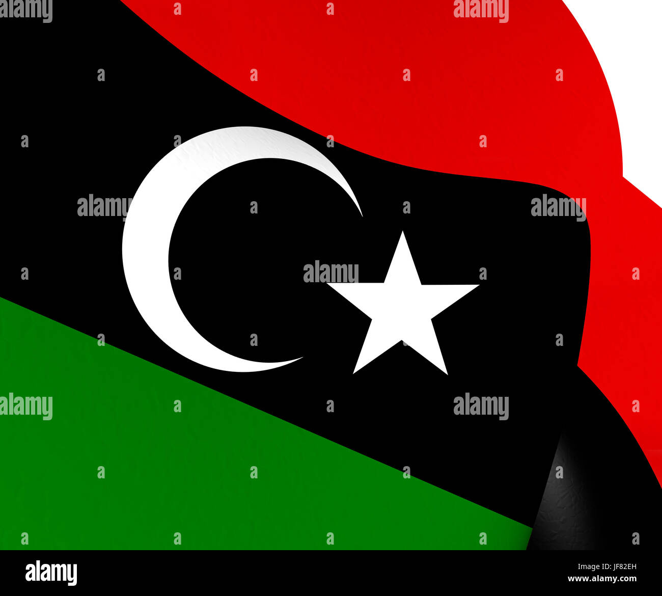 New libya flag hi-res stock photography and images - Alamy