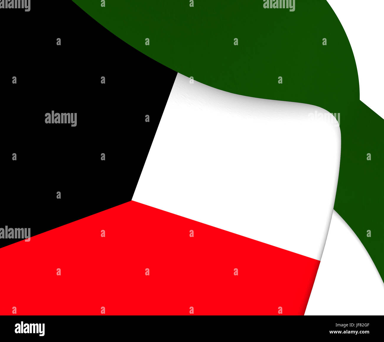 Flag of Kuwait Stock Photo - Alamy