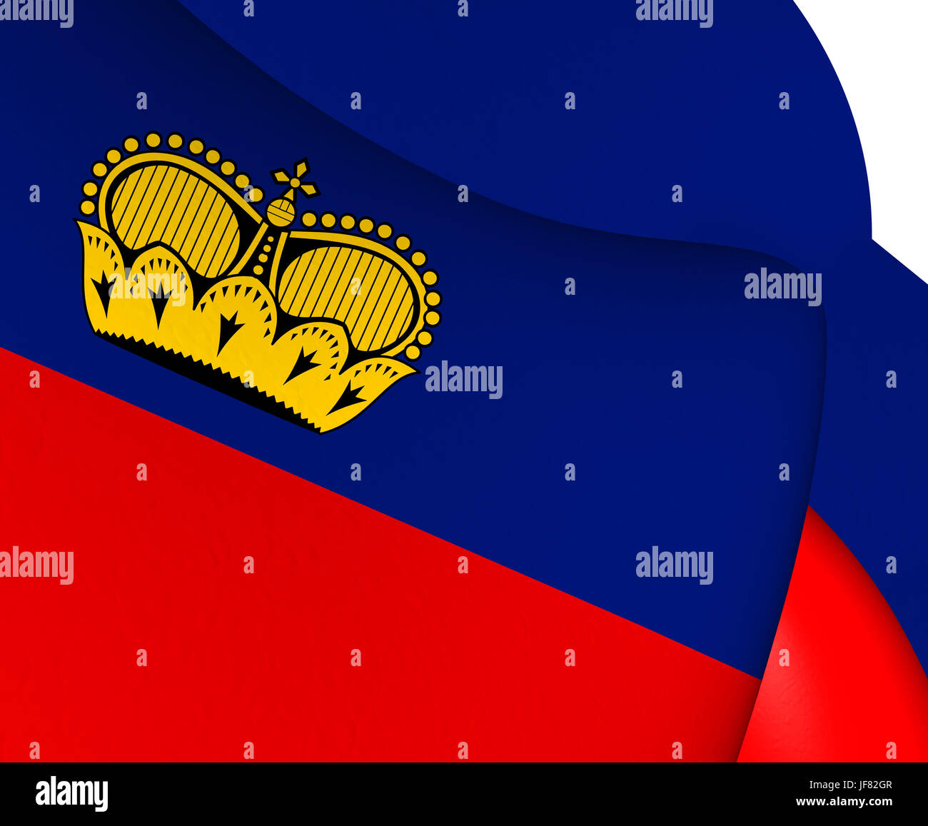 Flag of Liechtenstein Stock Photo - Alamy