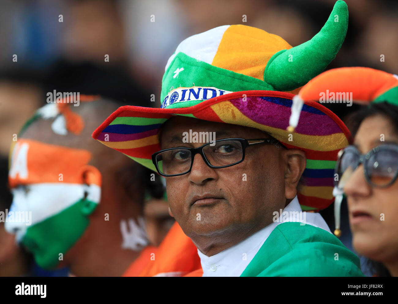 A fan of India in the stands Stock Photo - Alamy