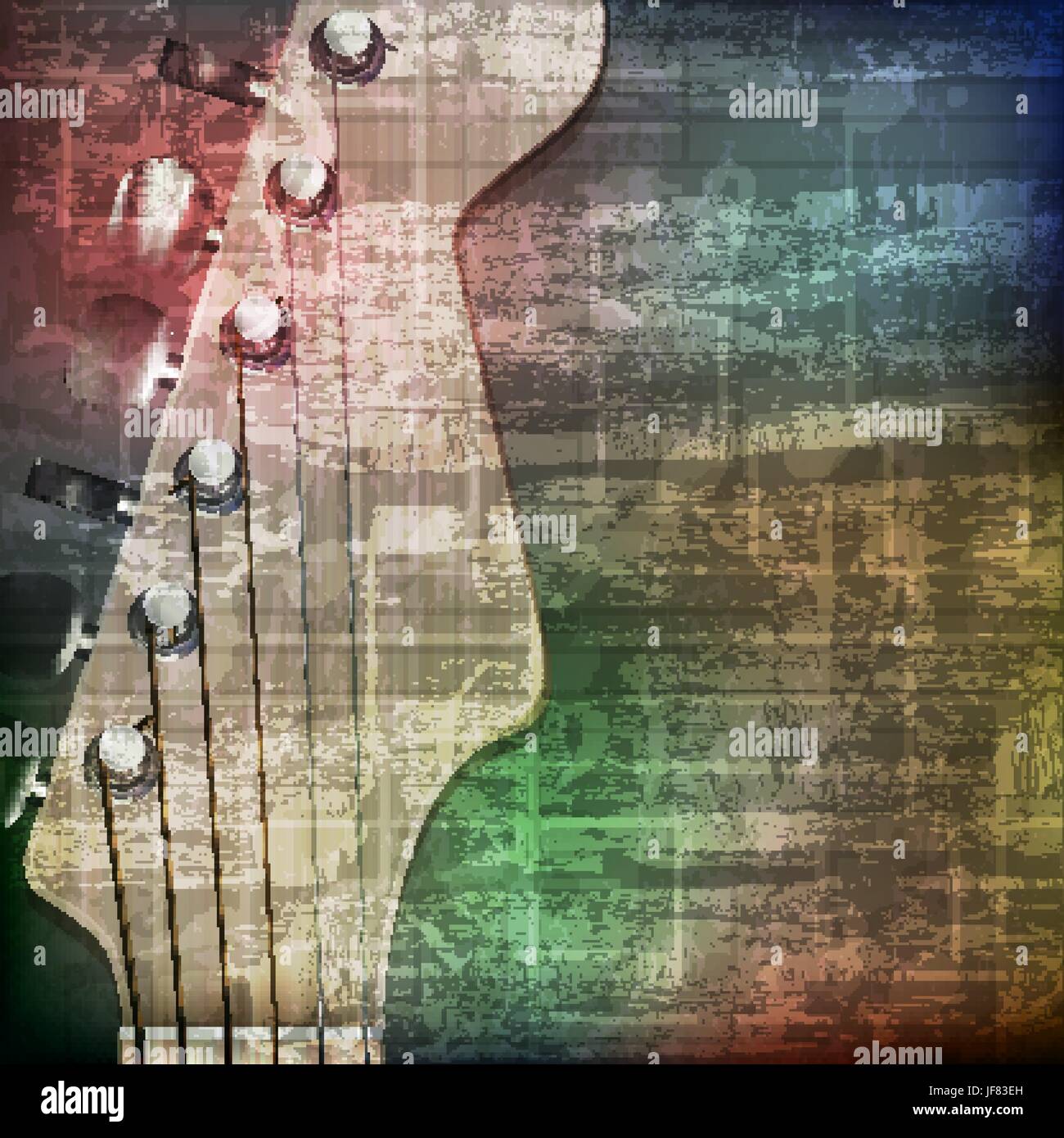 Abstract illustration electric guitar hi-res stock photography and ...