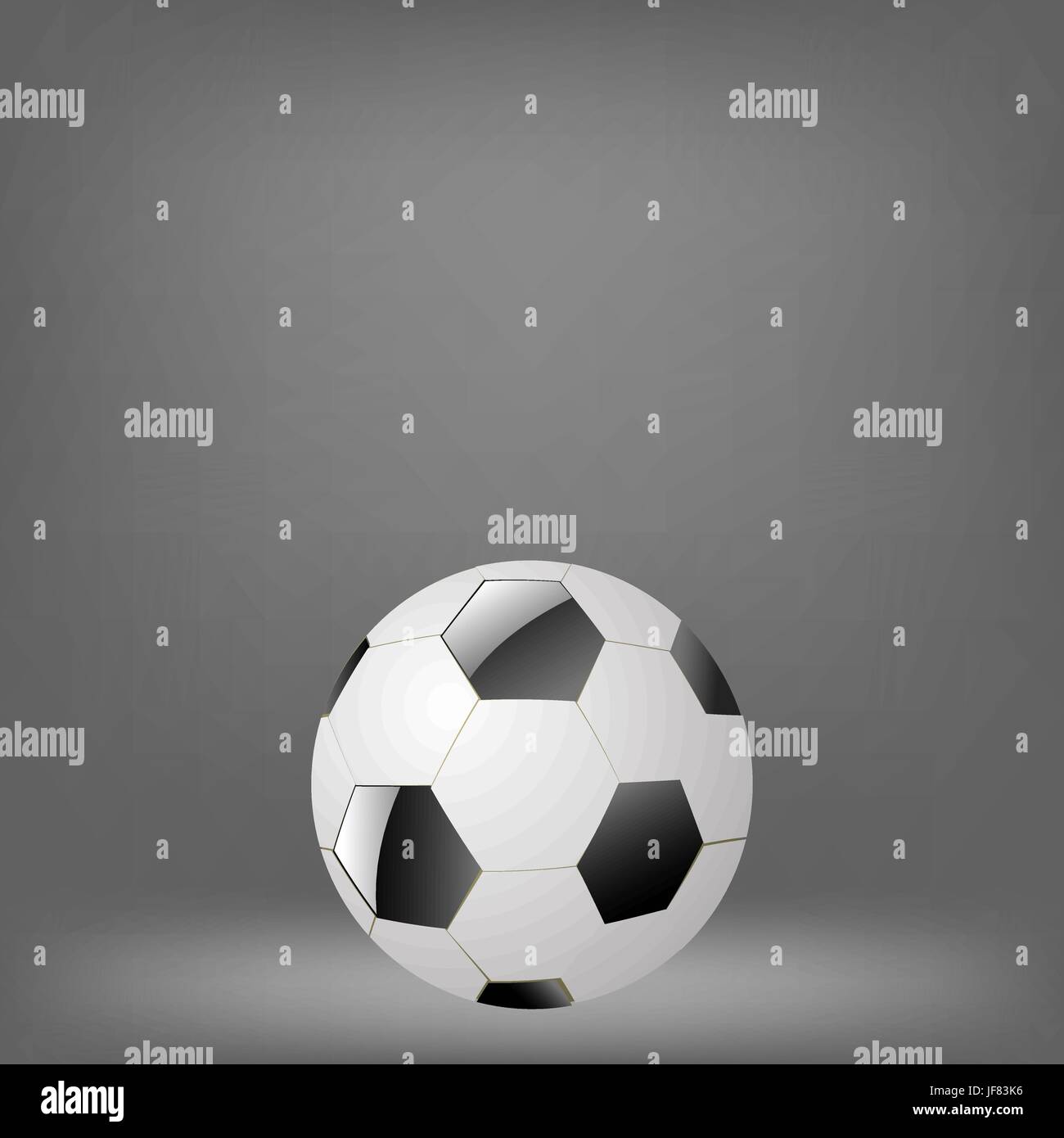 Soccer Ball on Grey Background for Your Design Stock Vector Image & Art ...