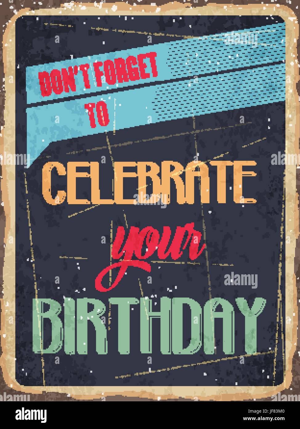 Celebrates his birthday Stock Vector Images - Alamy