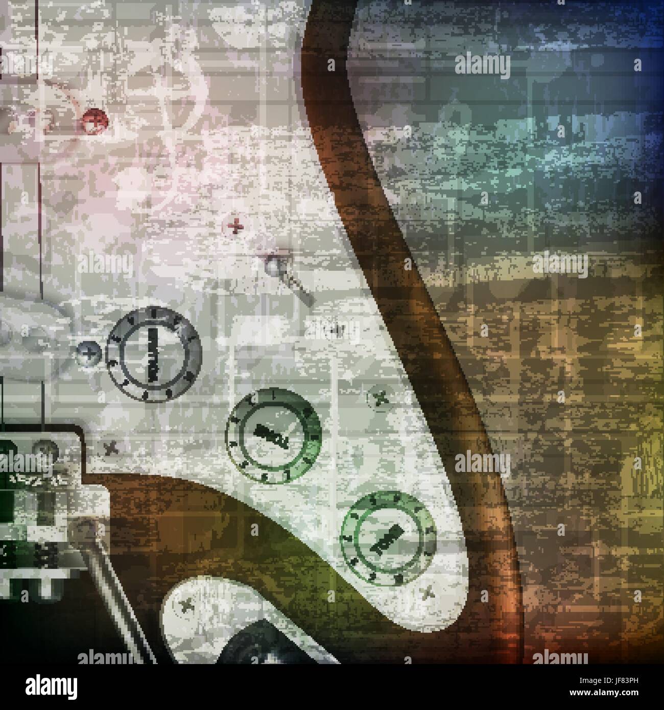 Abstract illustration electric guitar hi-res stock photography and ...