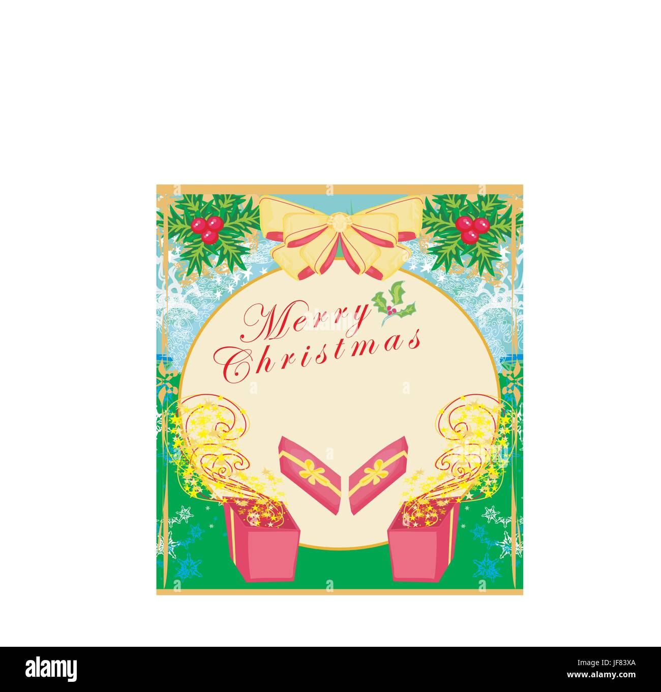 Elegant white gift boxes Stock Vector Images - Alamy