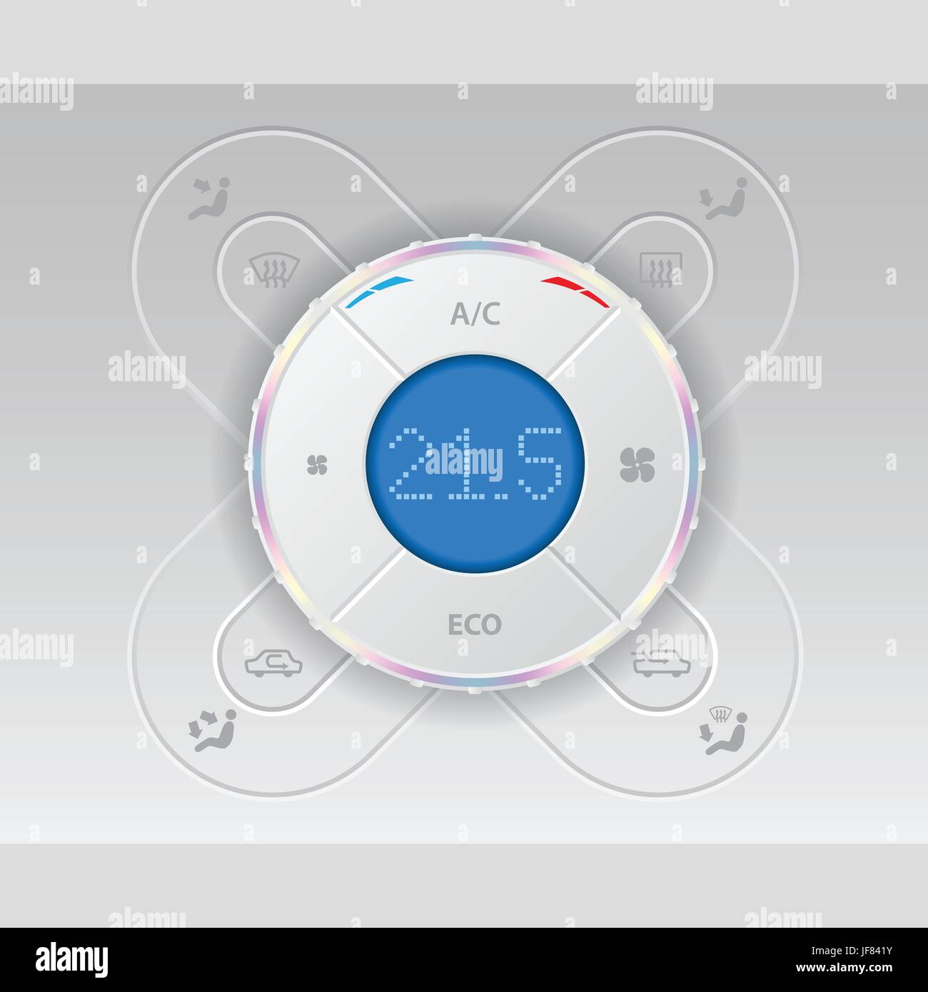 Electric car icon digital Stock Vector Images - Alamy