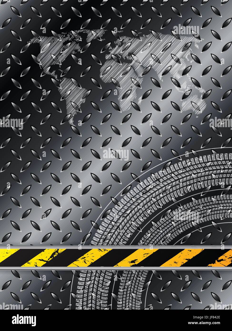 Industrial background in black with tire treads Stock Vector Image ...