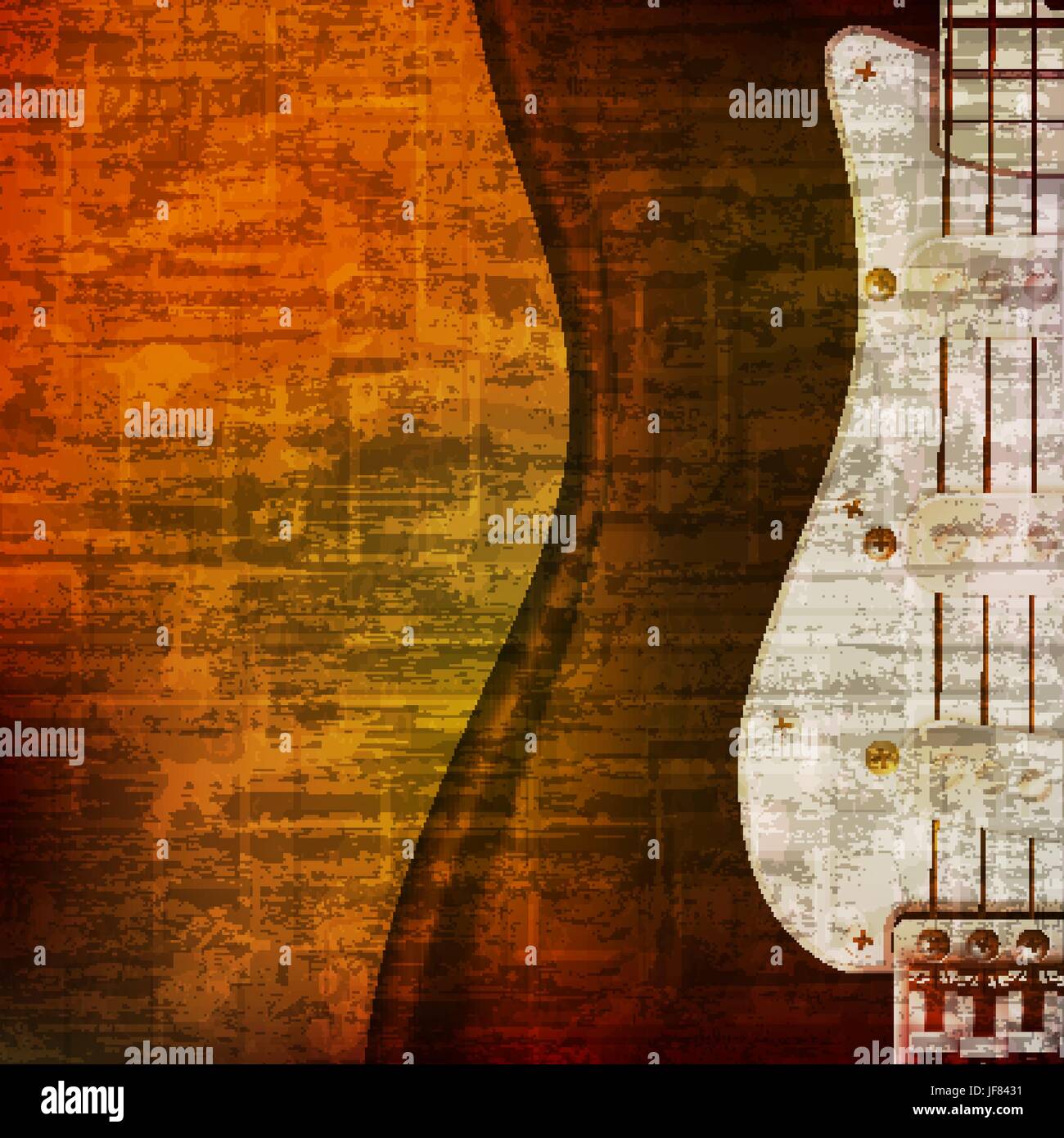 Abstract illustration electric guitar hi-res stock photography and ...