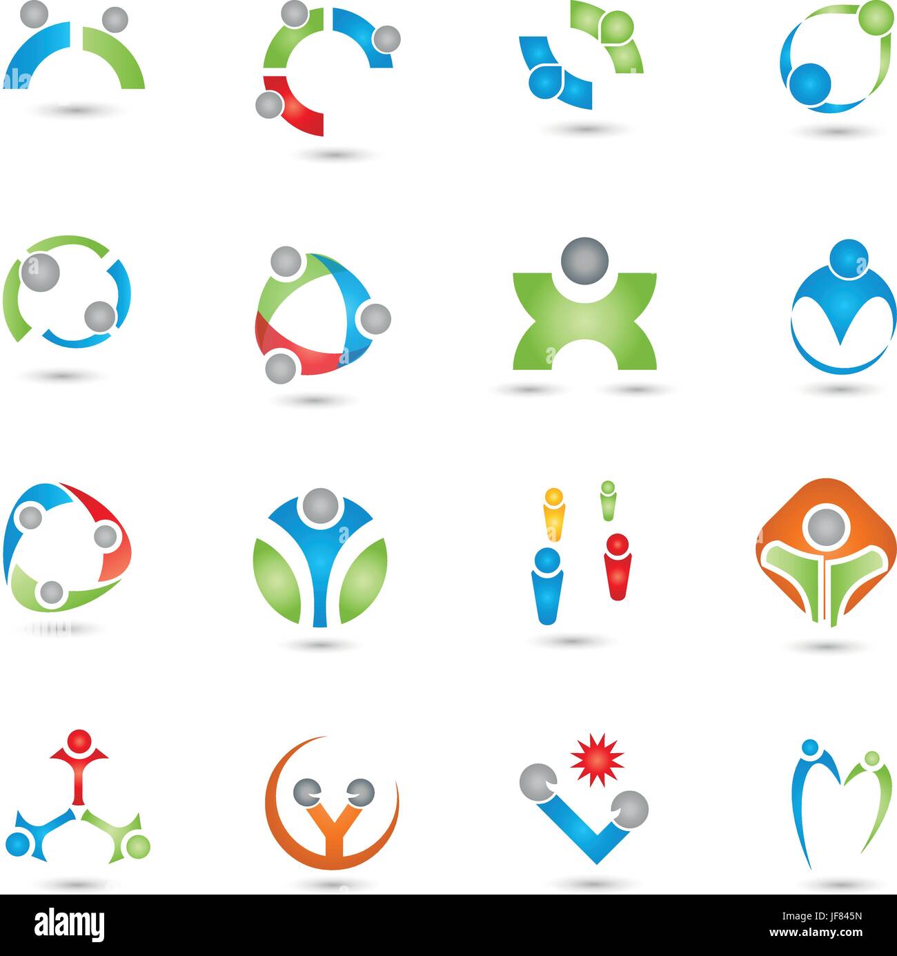 Menschen logos Stock Vector Images - Alamy