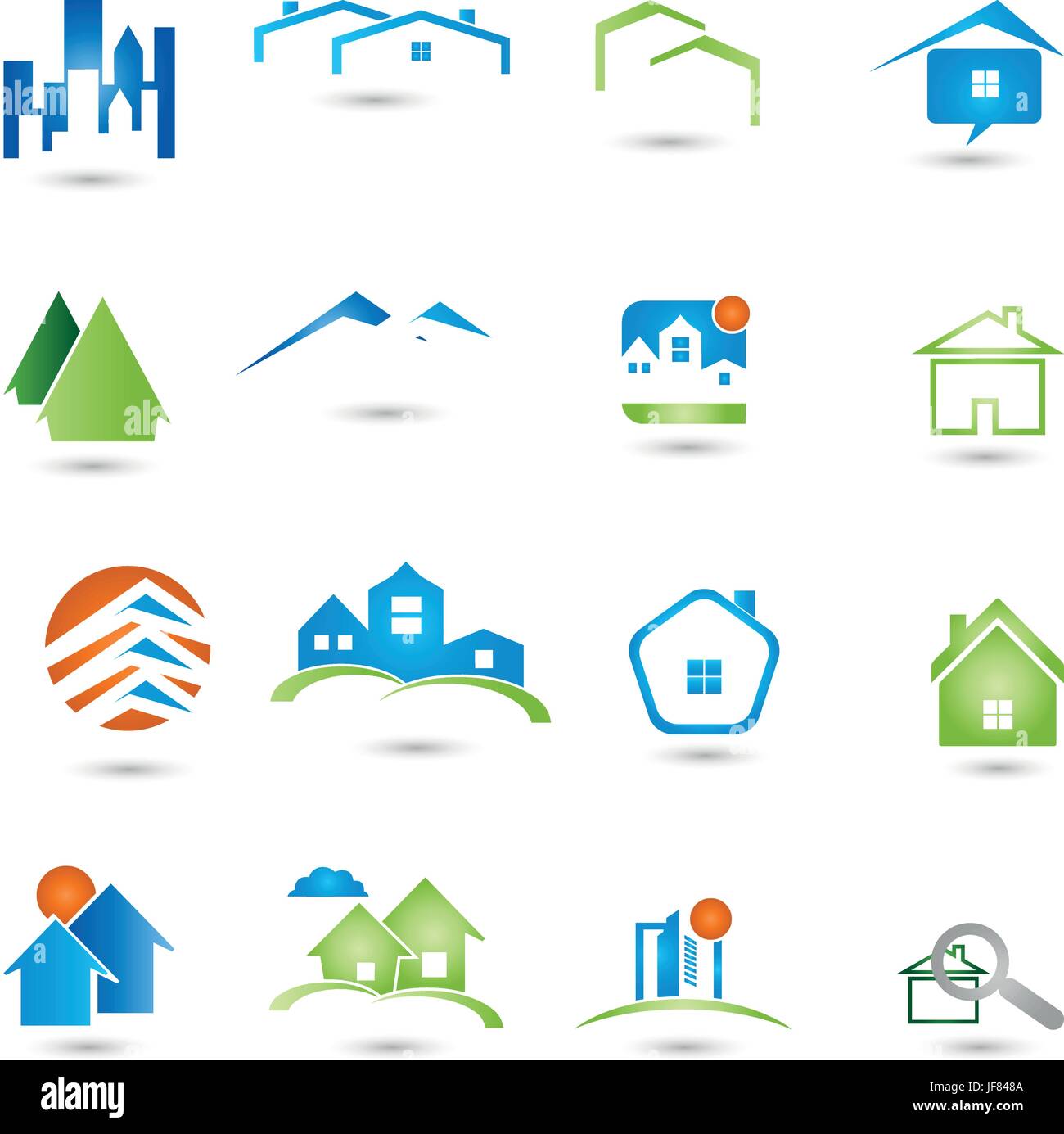 Real estate logos vector vectors Stock Vector Images - Alamy
