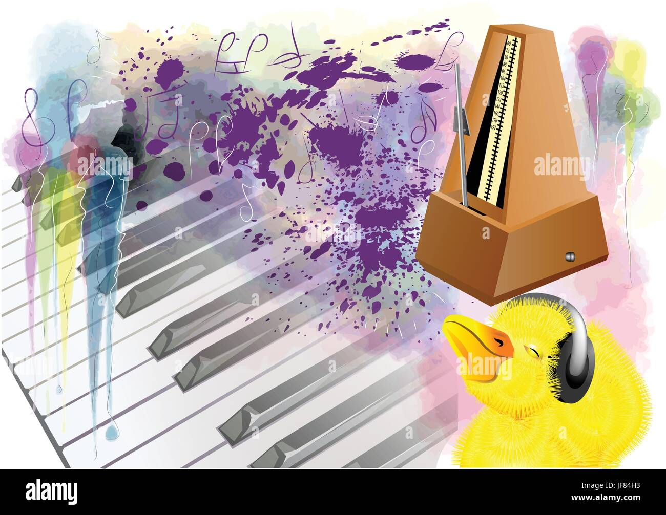 music and duck Stock Vector Image & Art - Alamy