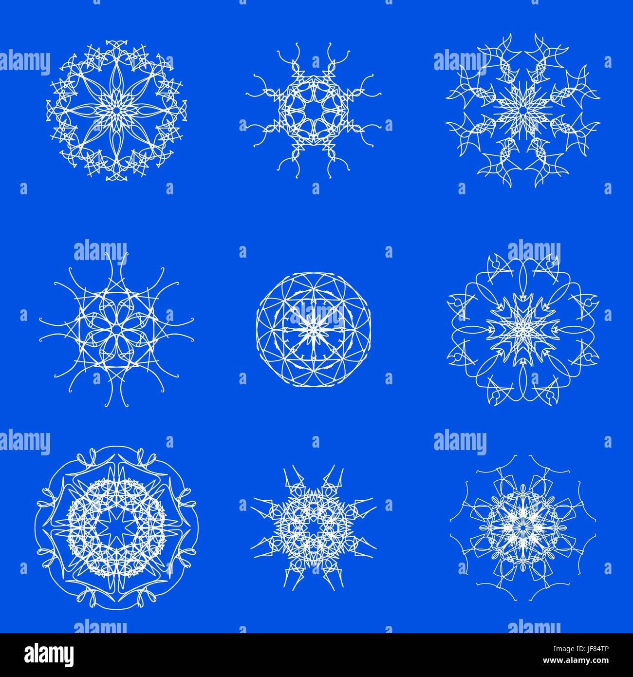White frost shaping Stock Vector Images - Alamy