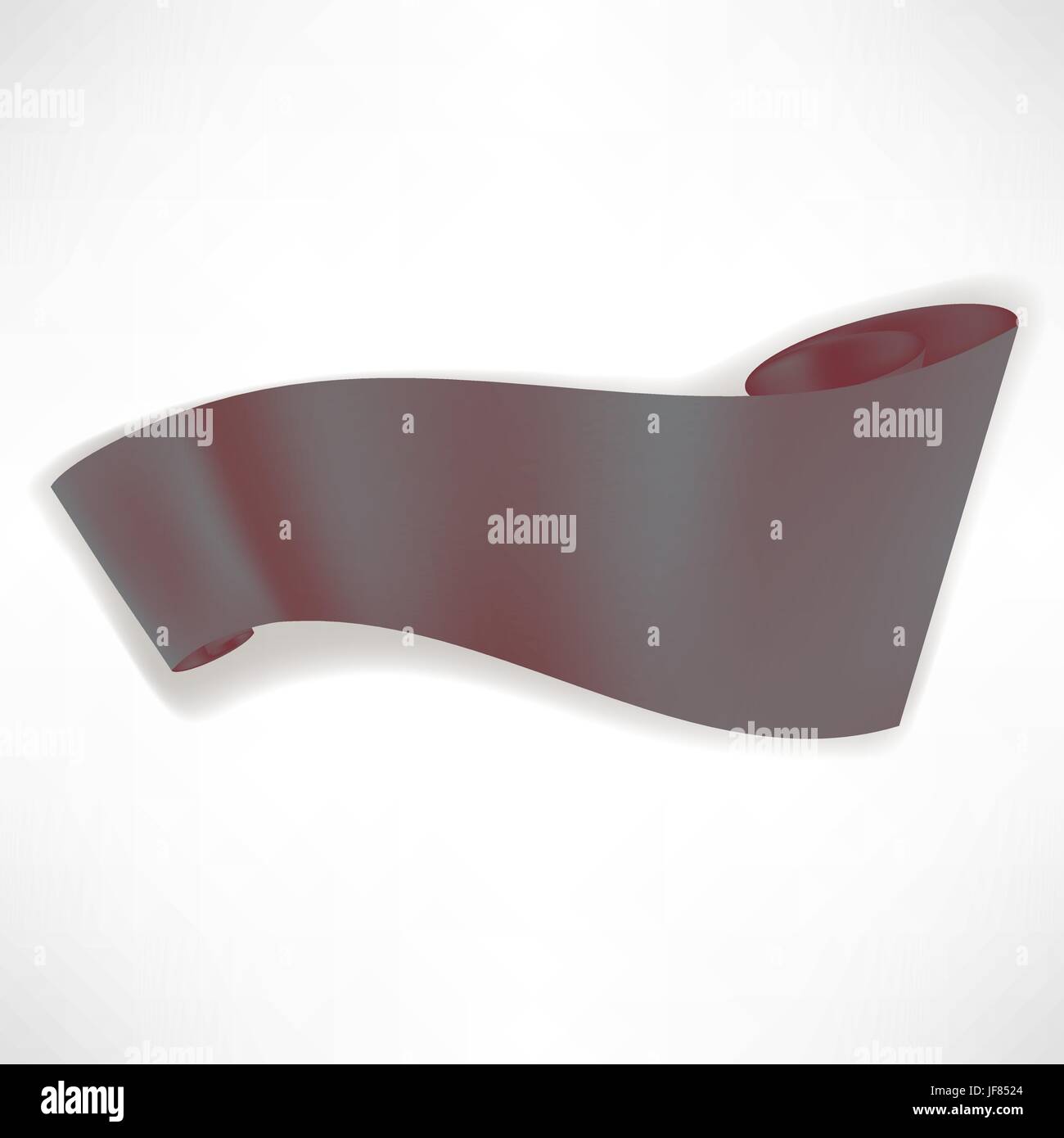 Dark Paper Scroll Isolated on White Background Stock Vector Image & Art ...