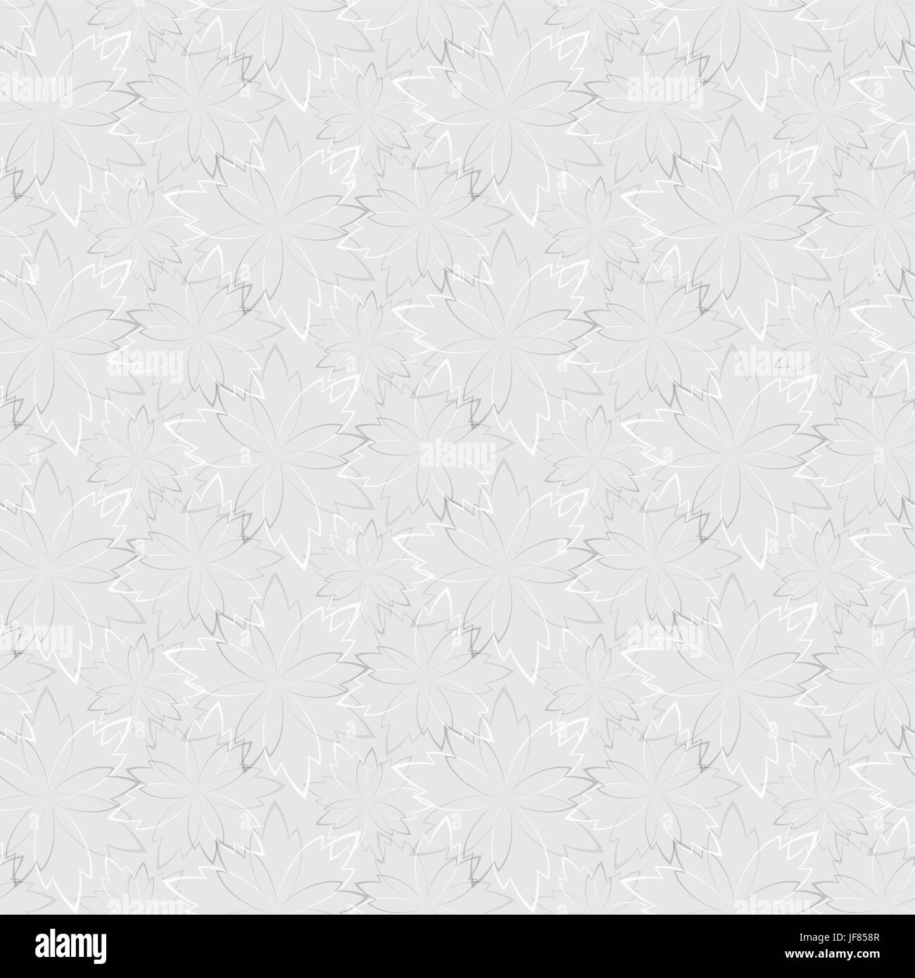 Grey seamless wallpaper with floral pattern Stock Vector Image & Art ...