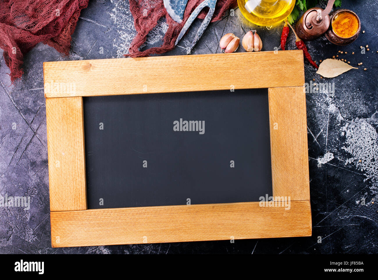 spice on kitchen table, stock photo Stock Photo - Alamy