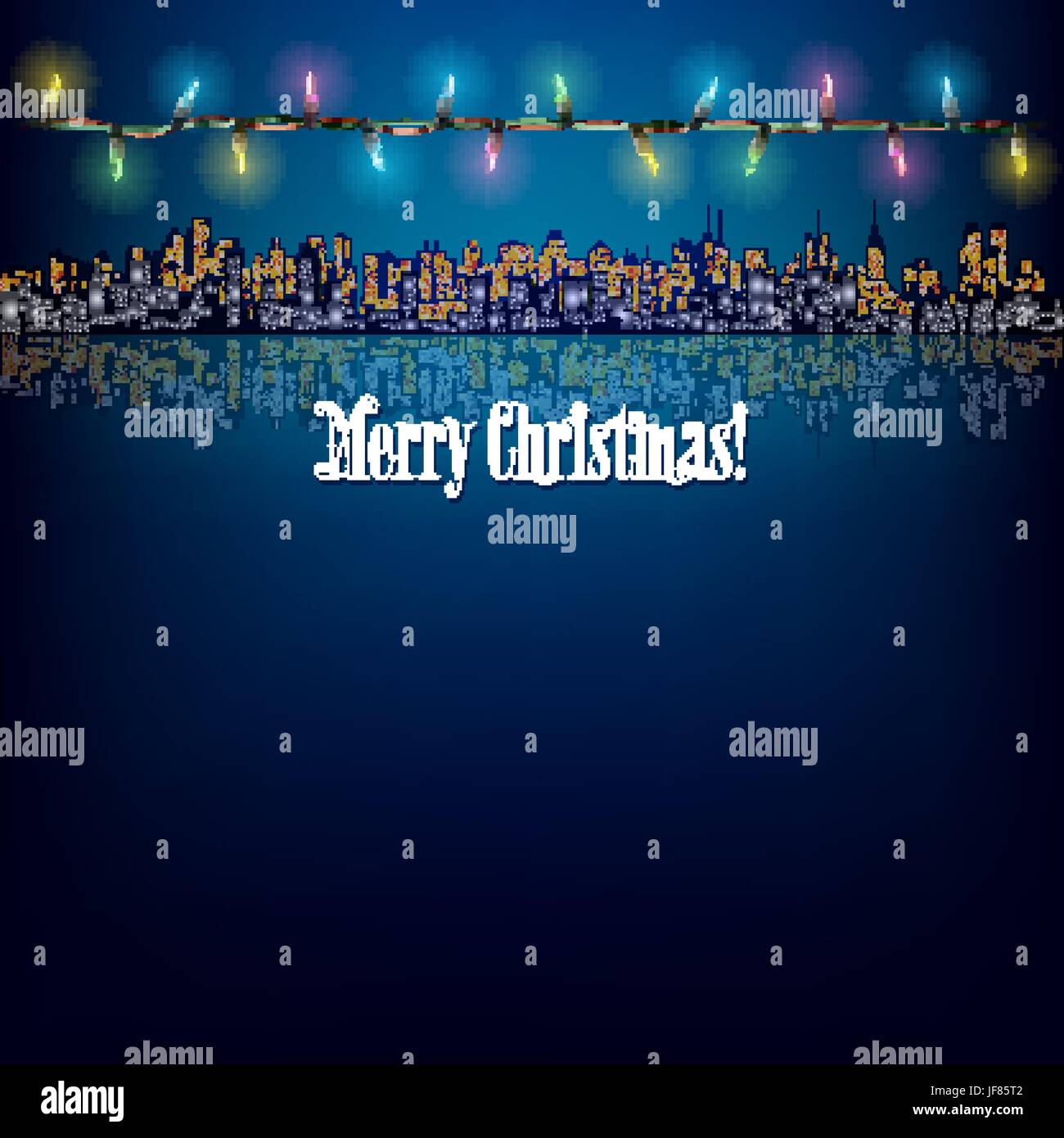 Office building christmas decoration Stock Vector Images - Alamy